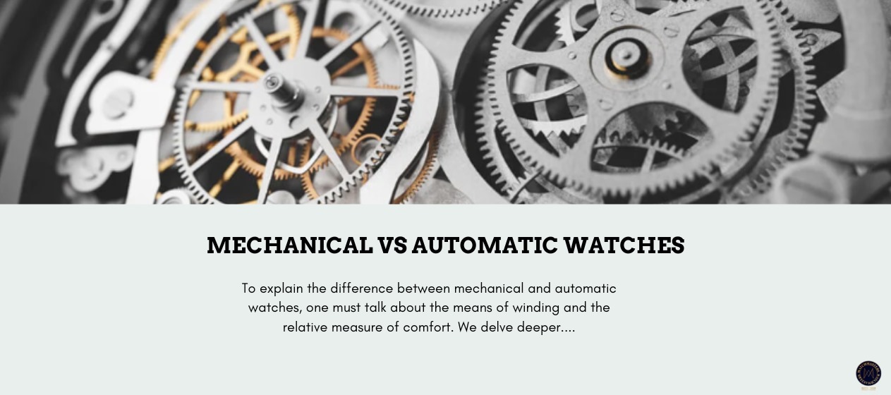 Difference Between Mechanical And Automatic Watches - Watch Masters